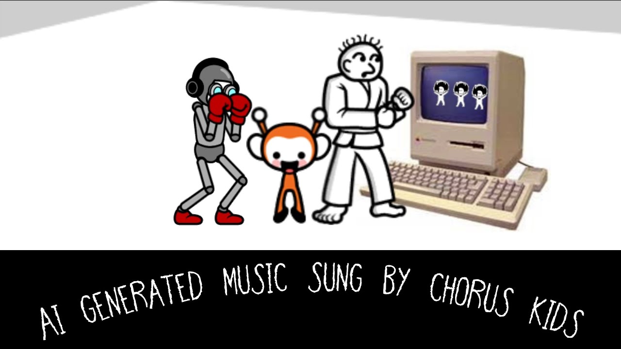 Chorus kids sing AI generated music - YouTube
