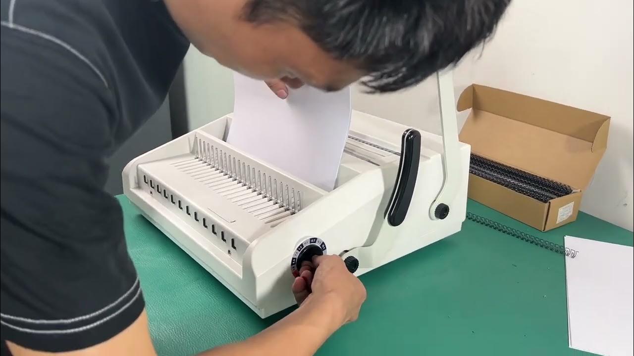 CW3421 Multifunctional Binding Machine - YouTube