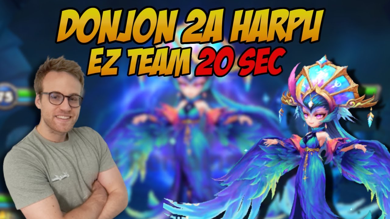SPEED TEAM FACILE DONJON HARPU 2A ! Summoners War - YouTube
