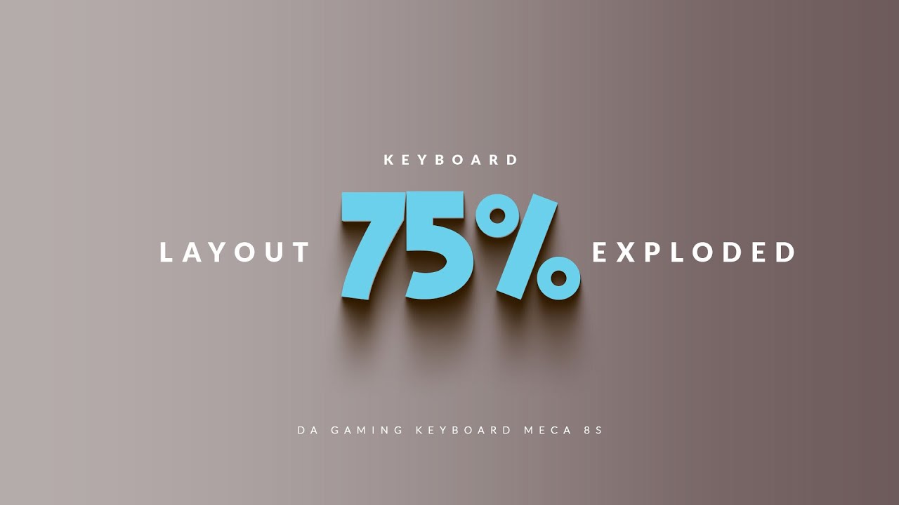 DA GAMING KEYBOARD MECA 8S - YouTube