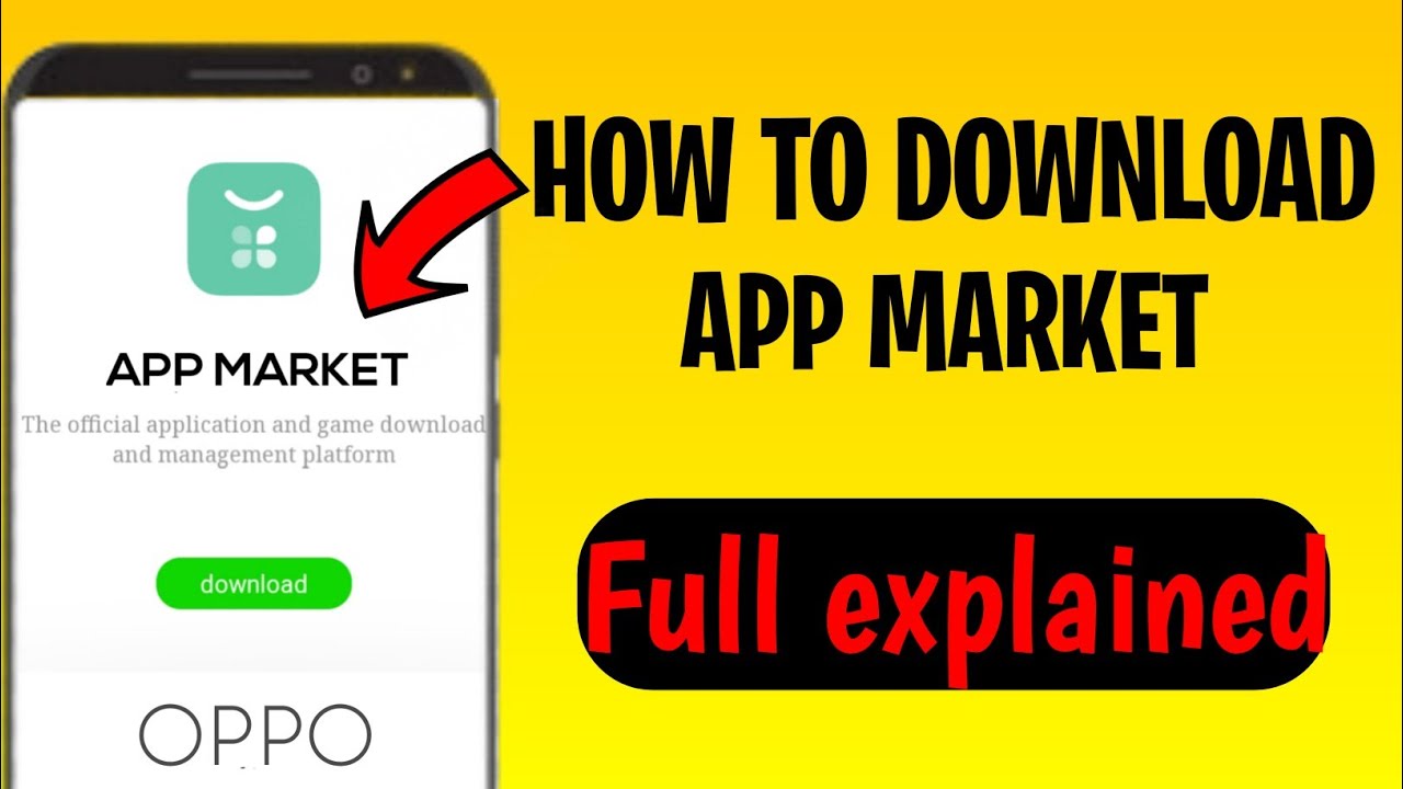 how to download app market in oppo || oppo me app market kaise download ...