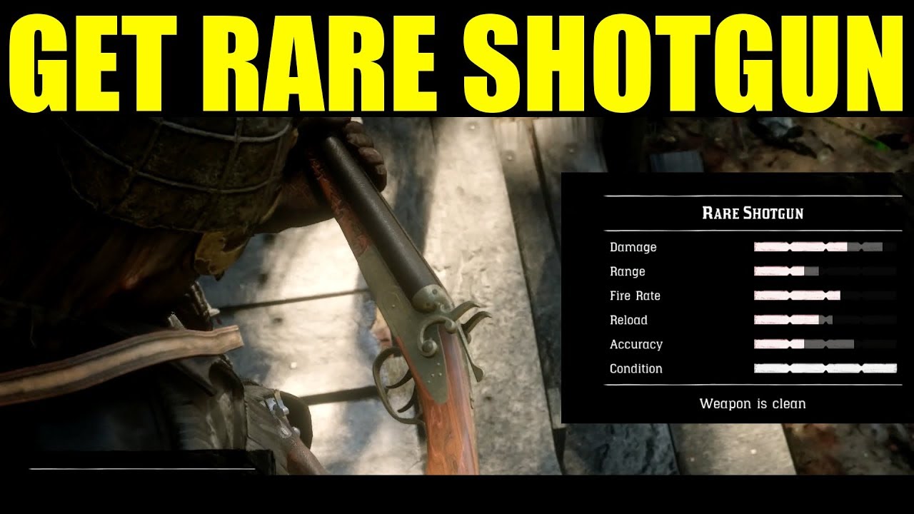 Red Dead Redemption 2 How to get the "Rare Shotgun" For FREE (Secret ...