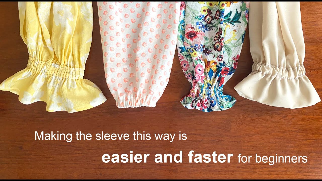 Sewing tips to make sleeves easily even if you are inexperienced - YouTube