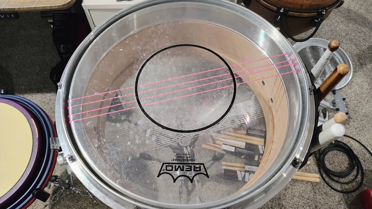 Remo PowerStroke P77 Crimplock Marching Snare with Custom Top Head ...