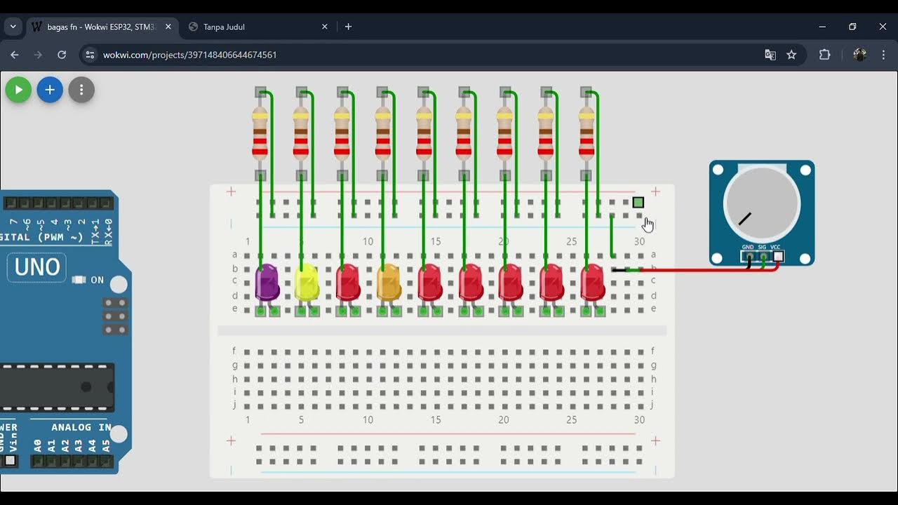 SIMULASI ARDUINO SEDERHANA KELOMPOK 11 MENGGUNAKAN WOKWI - YouTube