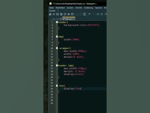 HTML / CSS lernen in einer Minute. Flexbox erstellen. Webseite erstellen - YouTube