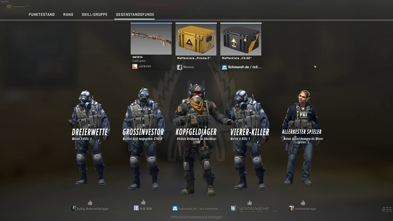 20 Euro Waffenkiste „CS:GO“ Drop am Game Ende & der Allerbeste Spieler ...