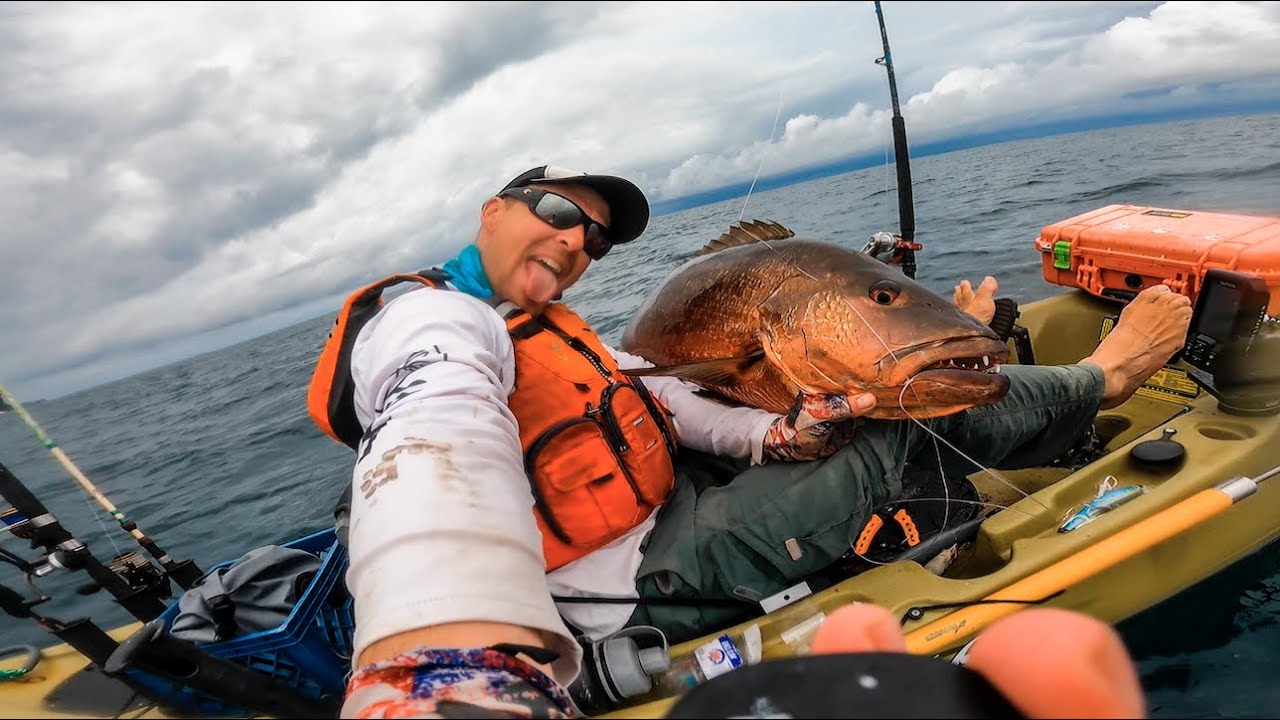 How To Catch A Cubera Snapper (FROM A KAYAK) - YouTube