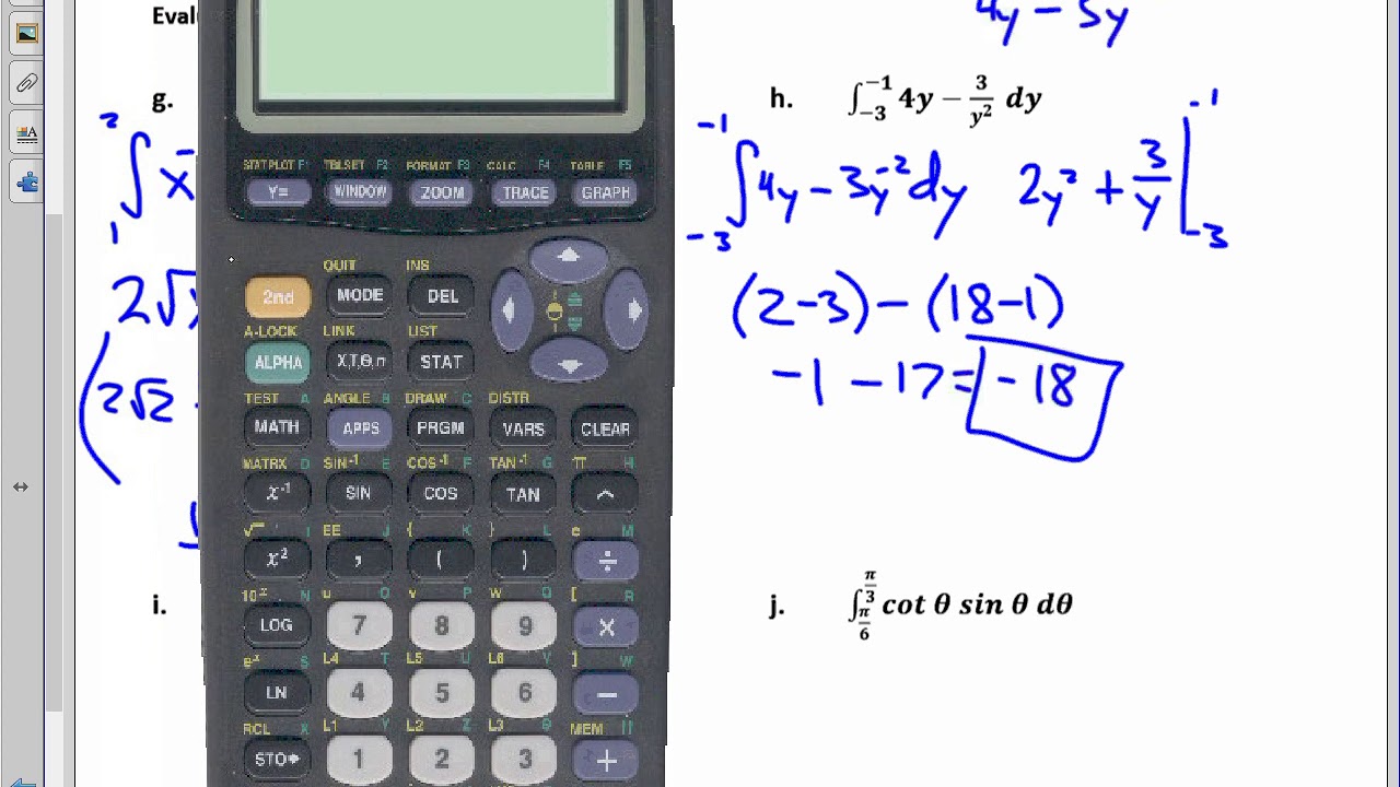 Calculus Unit 5.4 Notes Indefinite Integrals 2020 Day 2 - YouTube