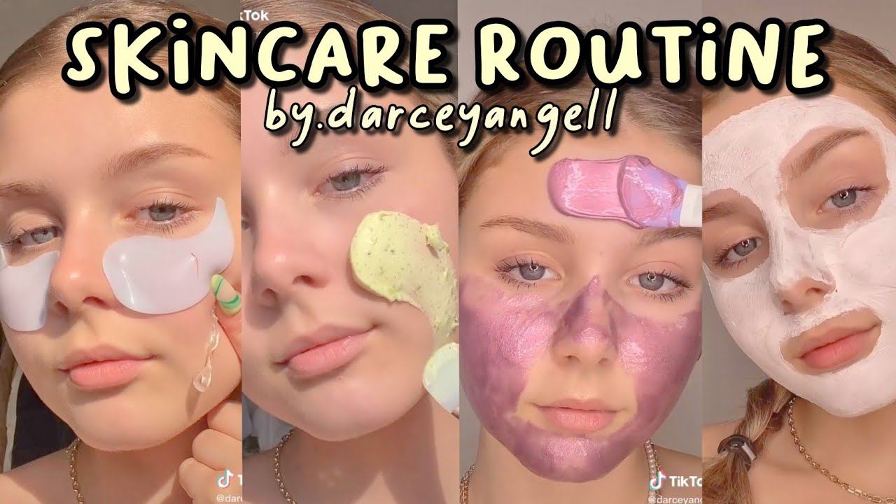 [ASMR]🌷 Skincare routine 💋 Aesthetic by. darceyangell || tiktok - YouTube