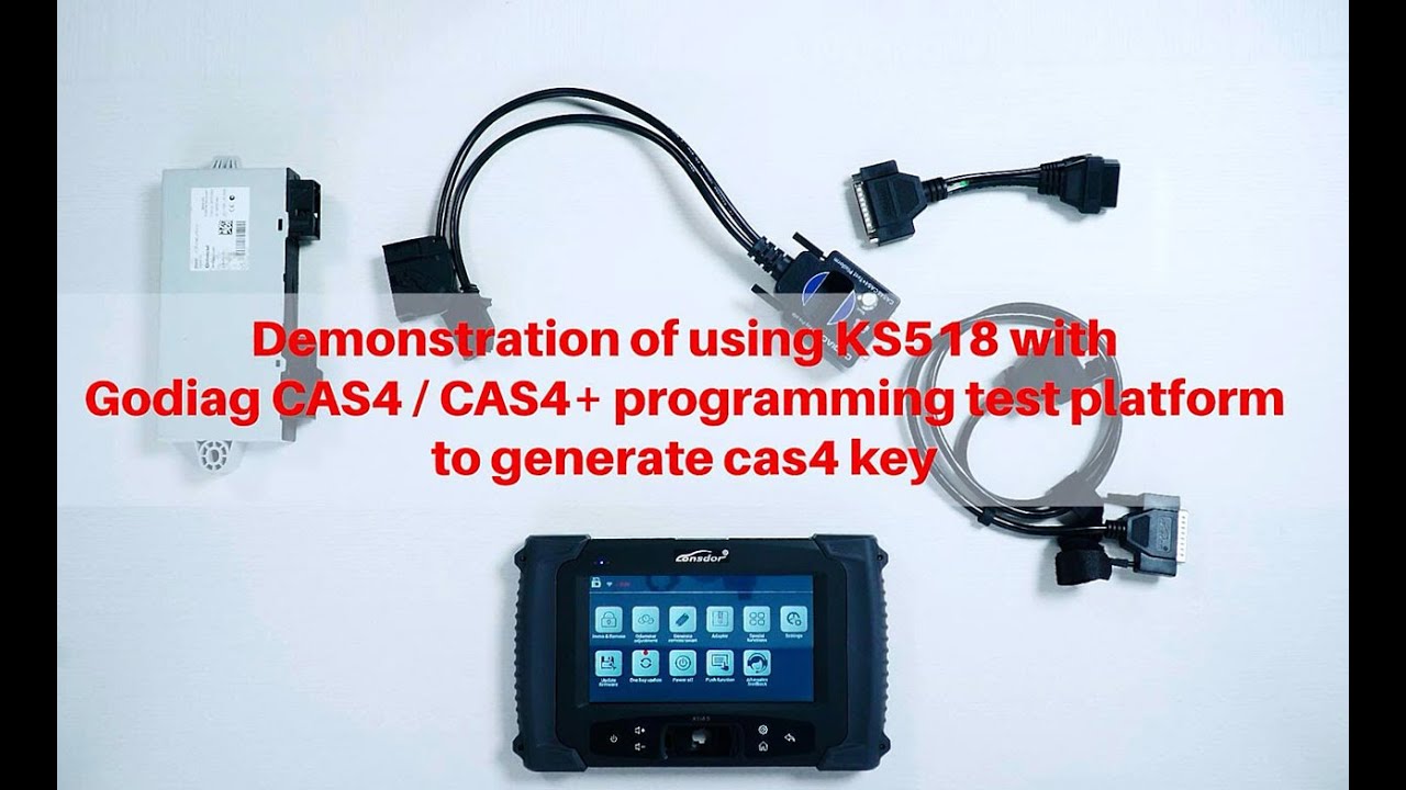 How to Use Londsor K518ISE with Godiag BMW CAS4 Test Platform obdii365 ...