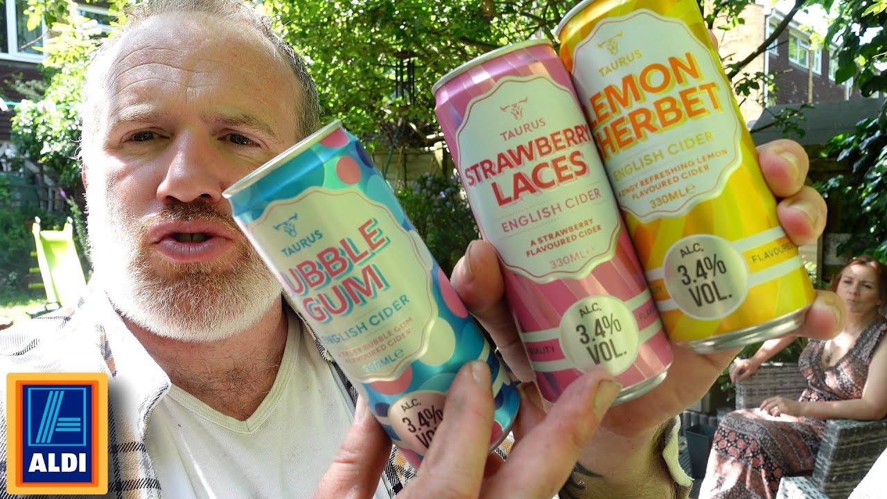 ALDI Retro Flavoured CIDERS - YouTube