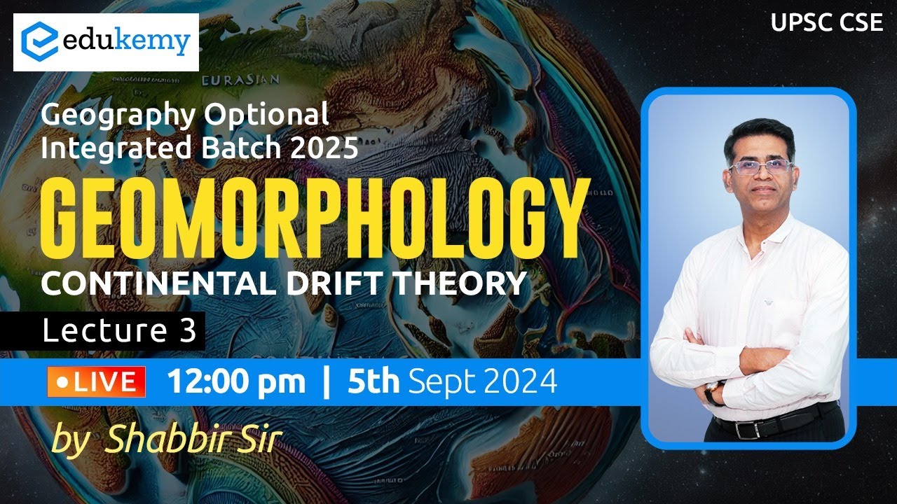 Geomorphology | Lecture-3 | Geo. Optional Integrated Batch 2025 (August ...