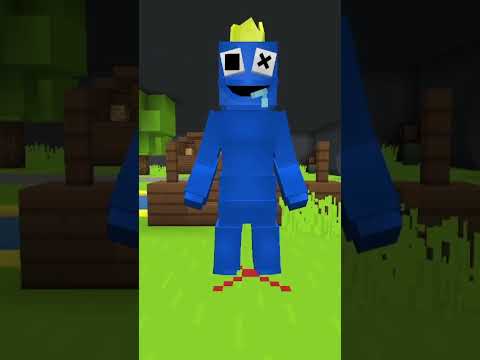 HOW TO CATCH The BLUE RAINBOW FRIEND in Minecraft - YouTube