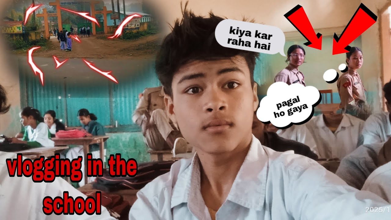 vlogging in the school [ student reaction ] OMG? - YouTube