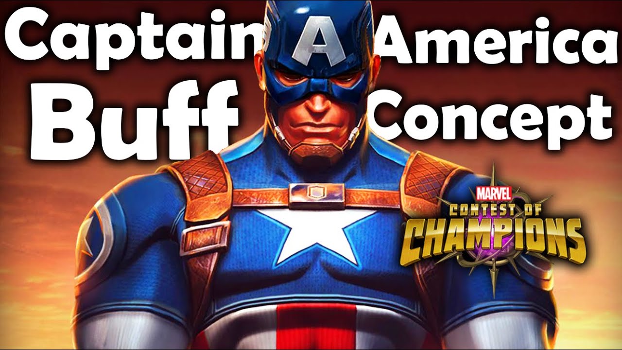 Mcoc Captain America Buff Concept! Perfect Block! Debuffs! Burst Damage ...