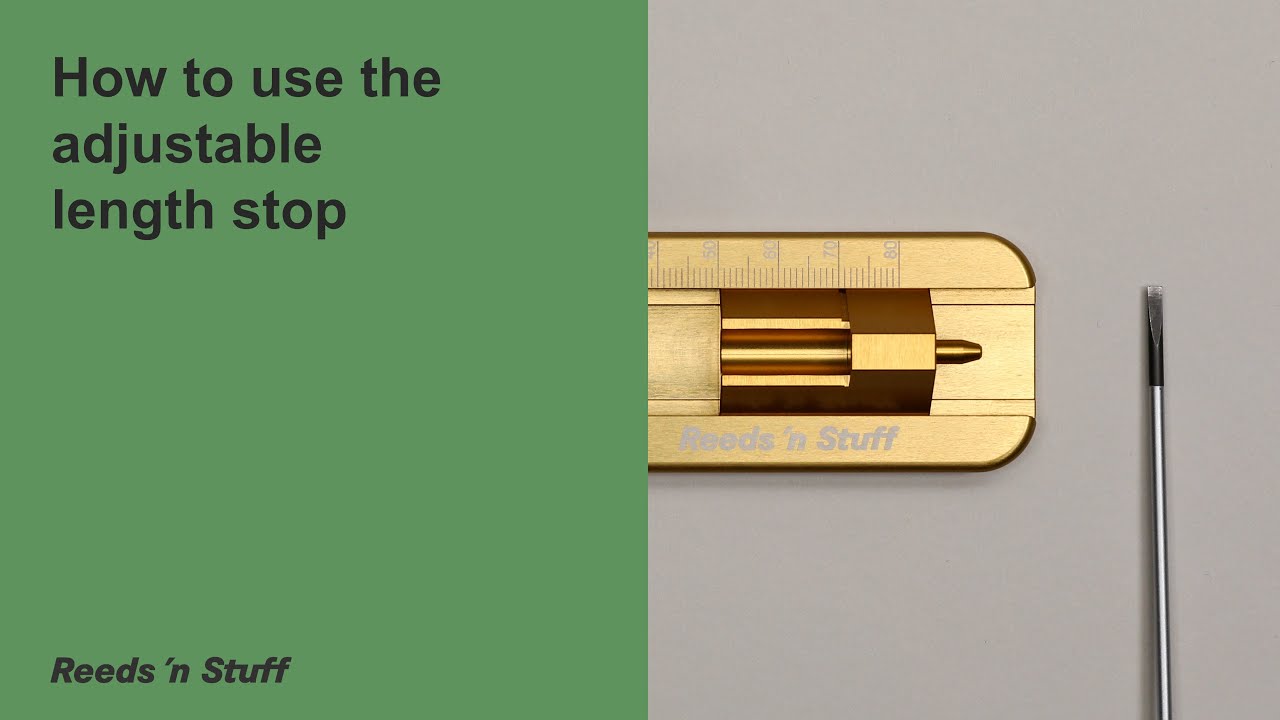 How to use the adjustable length stop - YouTube