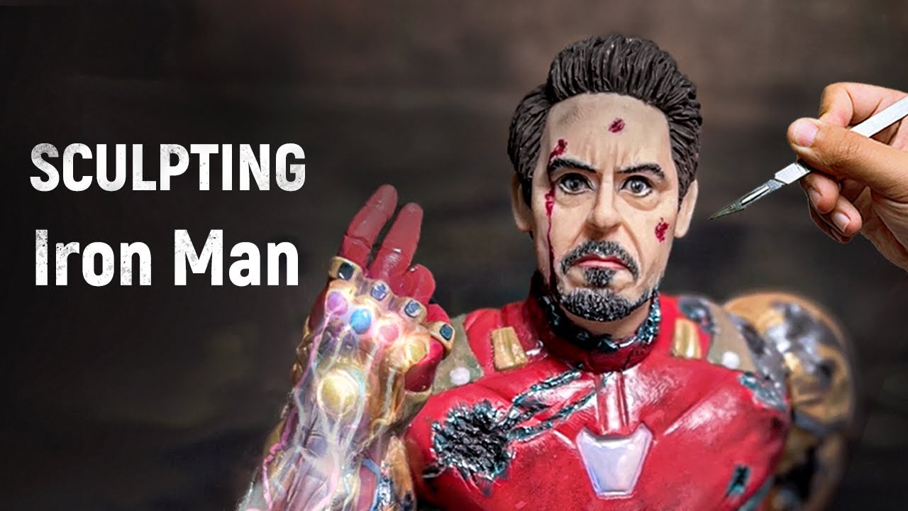 Iron Man Sculpture Timelapse | Tony Stark Made from Polymer Clay ...