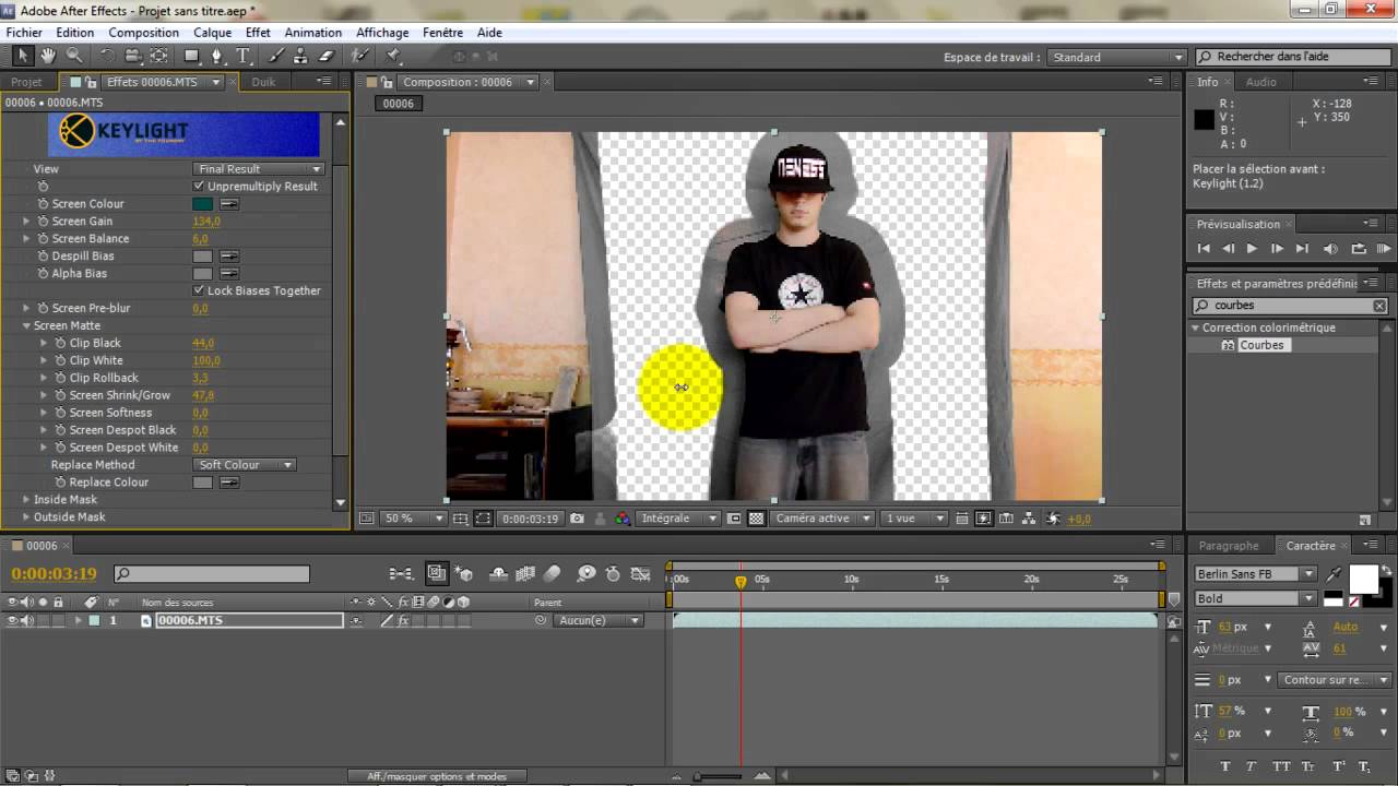 tuto Ae | incrustation sur fond vert - YouTube