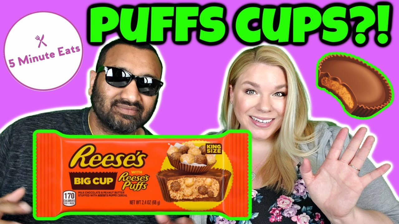 Reese's Big Cup With Reese's Puffs Review - YouTube