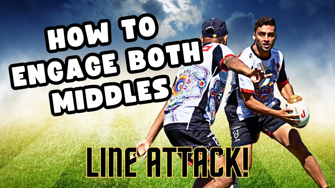 Touch Rugby/Football BREAKDOWN: Engaging Both Middles for Attack! - YouTube
