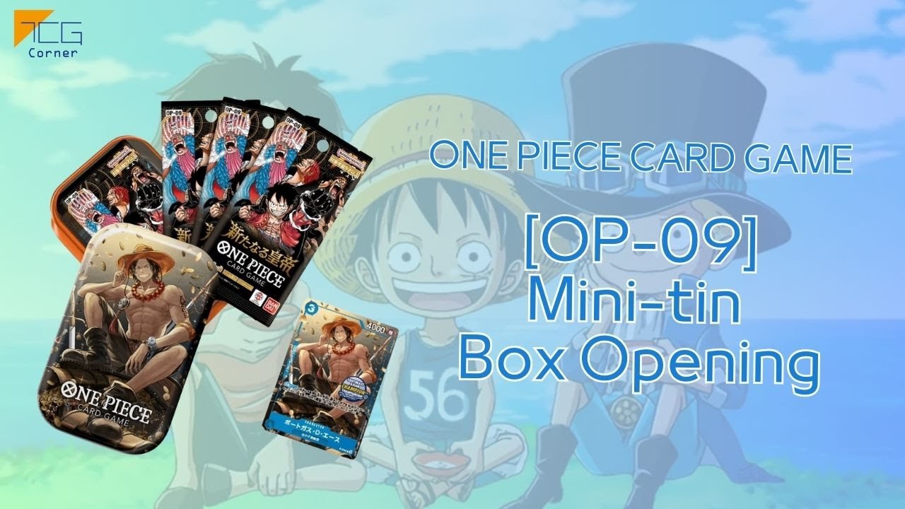 Unboxing the One Piece Card Game OP09 Mini Tin with CornerKun? - YouTube