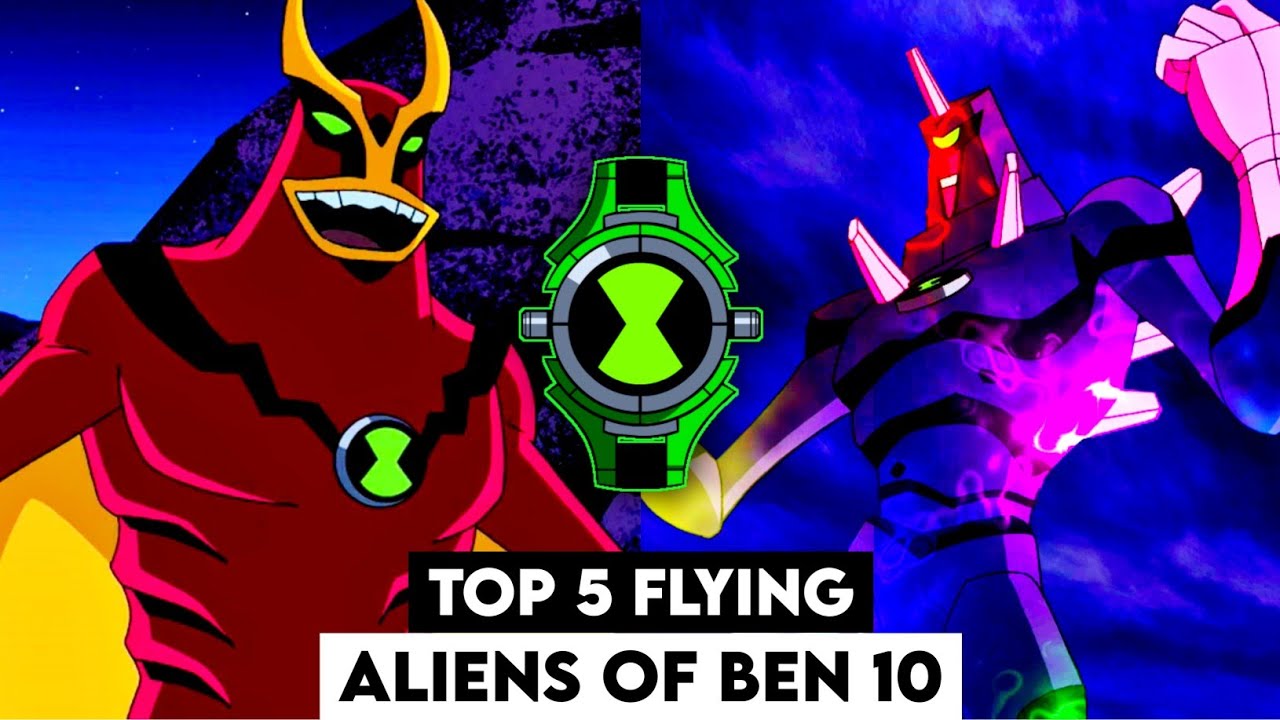 Top 5 flying aliens of Ben 10 | #thekomix - YouTube