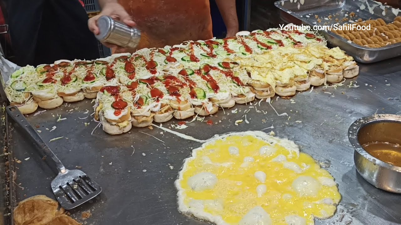 TRIPLE LAYERED 100+ EGG BURGERS | Special Egg Shami Burger | Famous ...