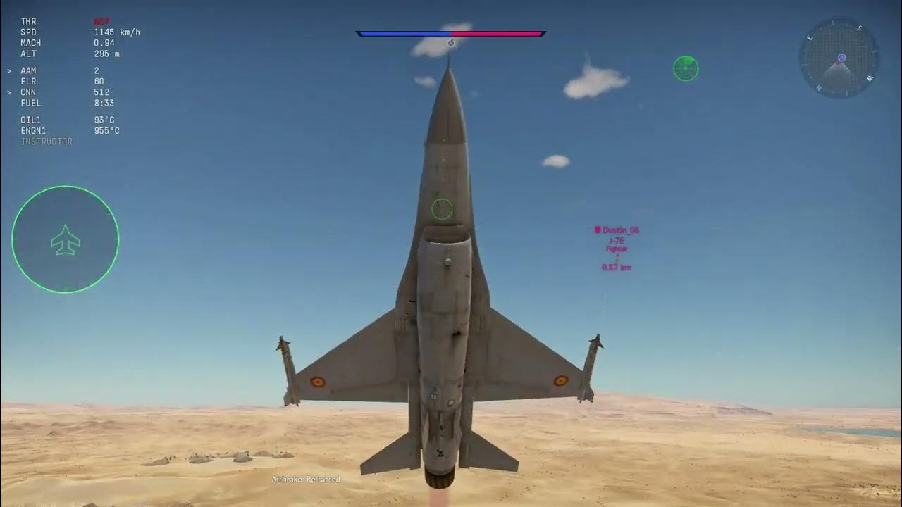 War Thunder First Dev Server Dogfight F16A vs J7E - YouTube