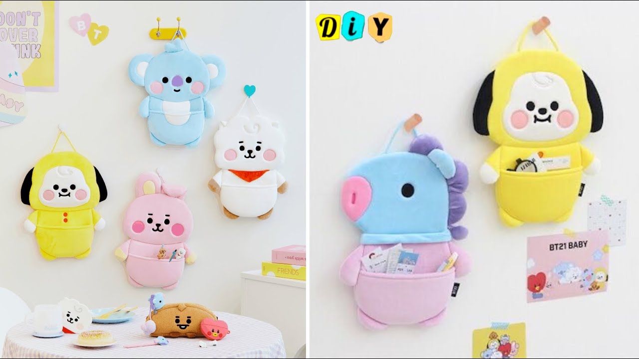 Diy BT21 Organizer / easy craft ideas / how to make/ paper craft / art ...