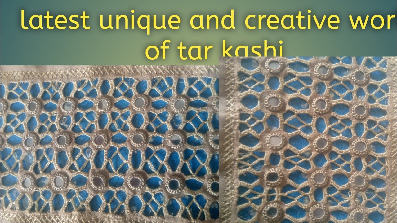 Latest unique and fine tarkashi work - YouTube