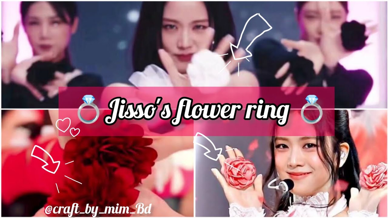 HOW TO MAKE JISOO's FLOWER RING diy jisoos flower#diycrafts #blackpink ...