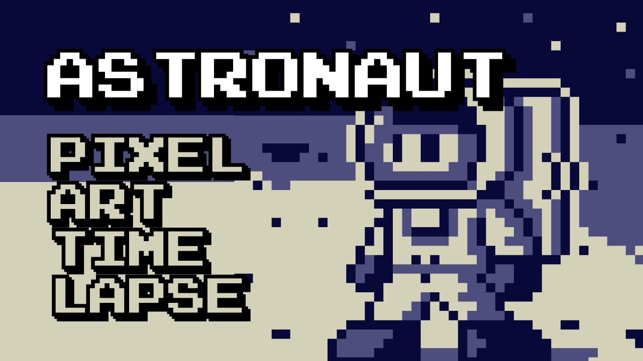 Astronaut Pixel Art Time Lapse Youtube