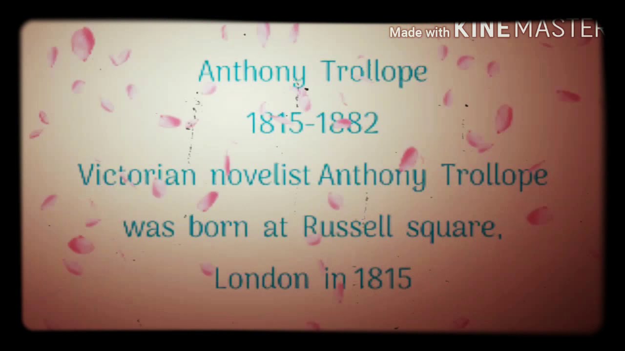 Victorian novelist Anthony Trollope small introduction - YouTube