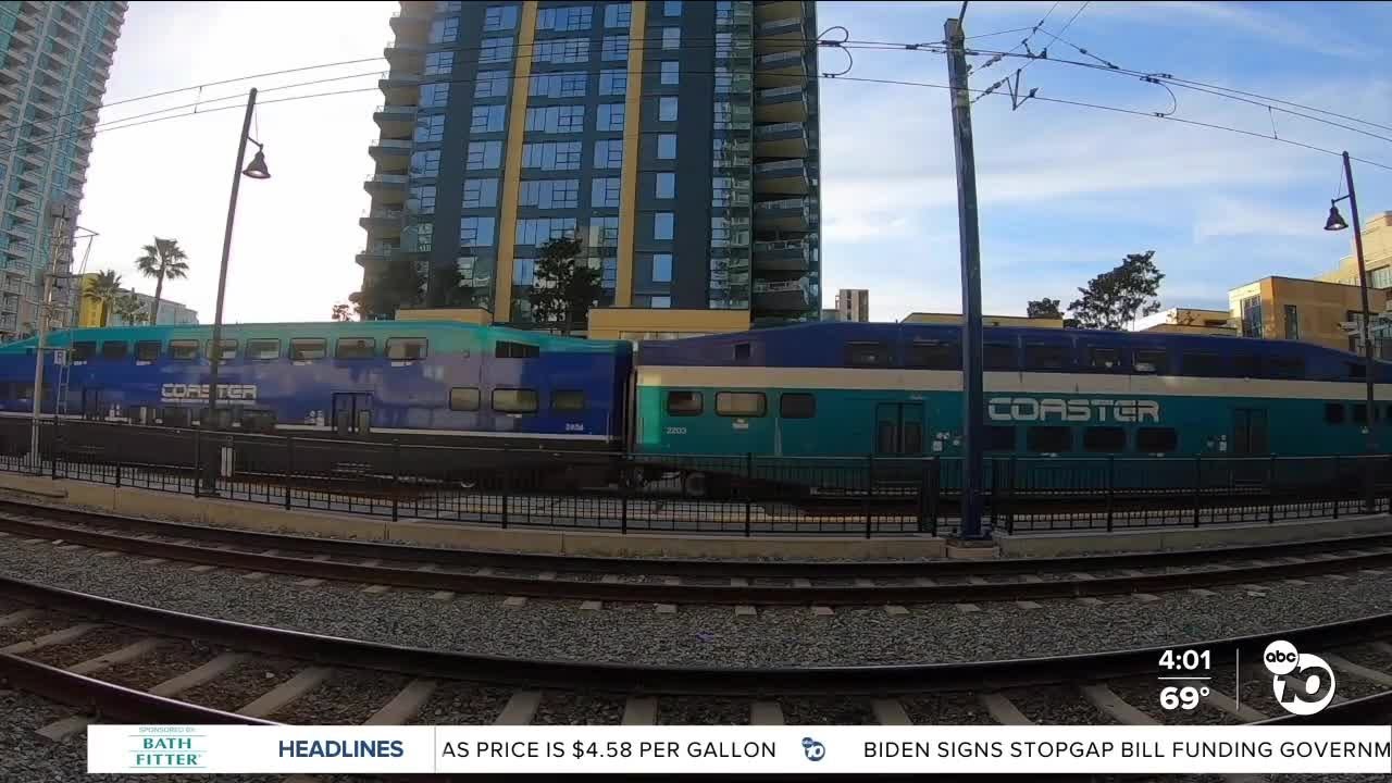 Loud train horns to continue through January - YouTube