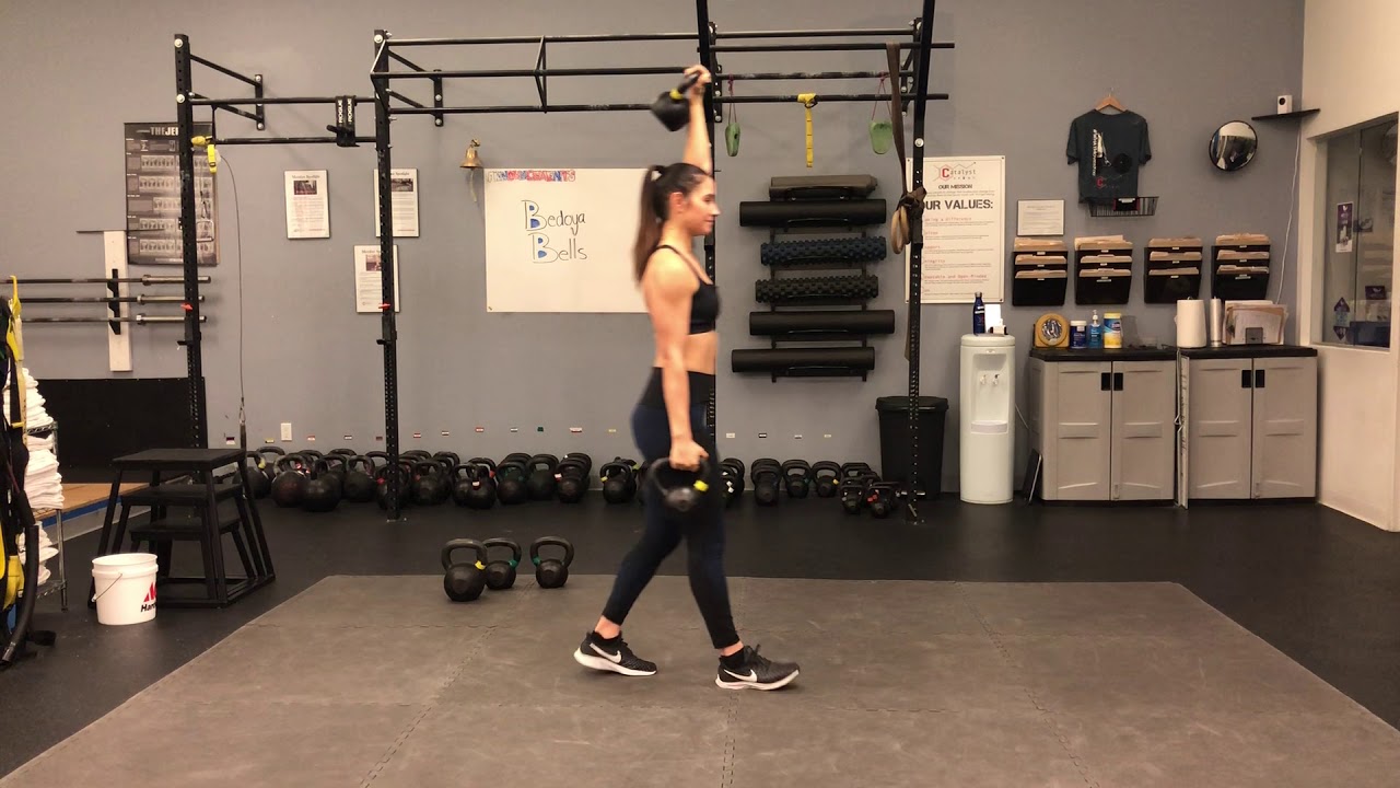 KB Overhead and Farmer's Carry - YouTube