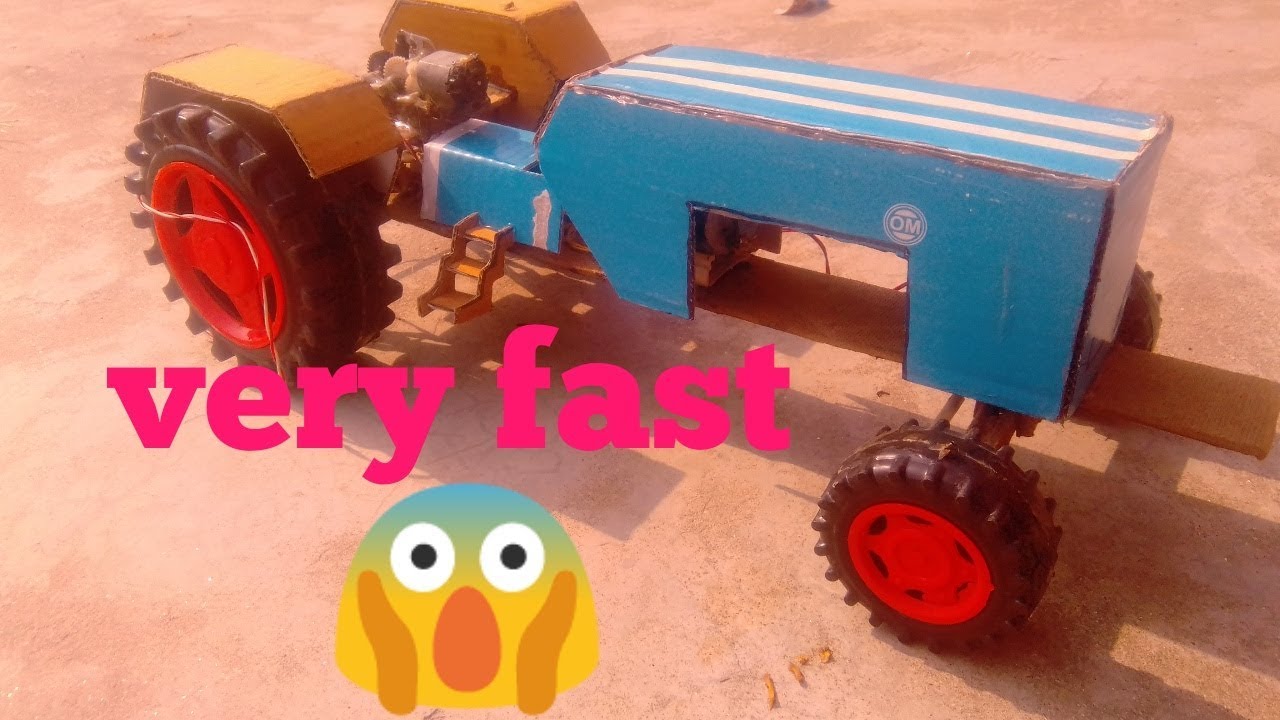 Homemade RCtoy //how to make tractor toy at home //RCtoy//homade rc ...