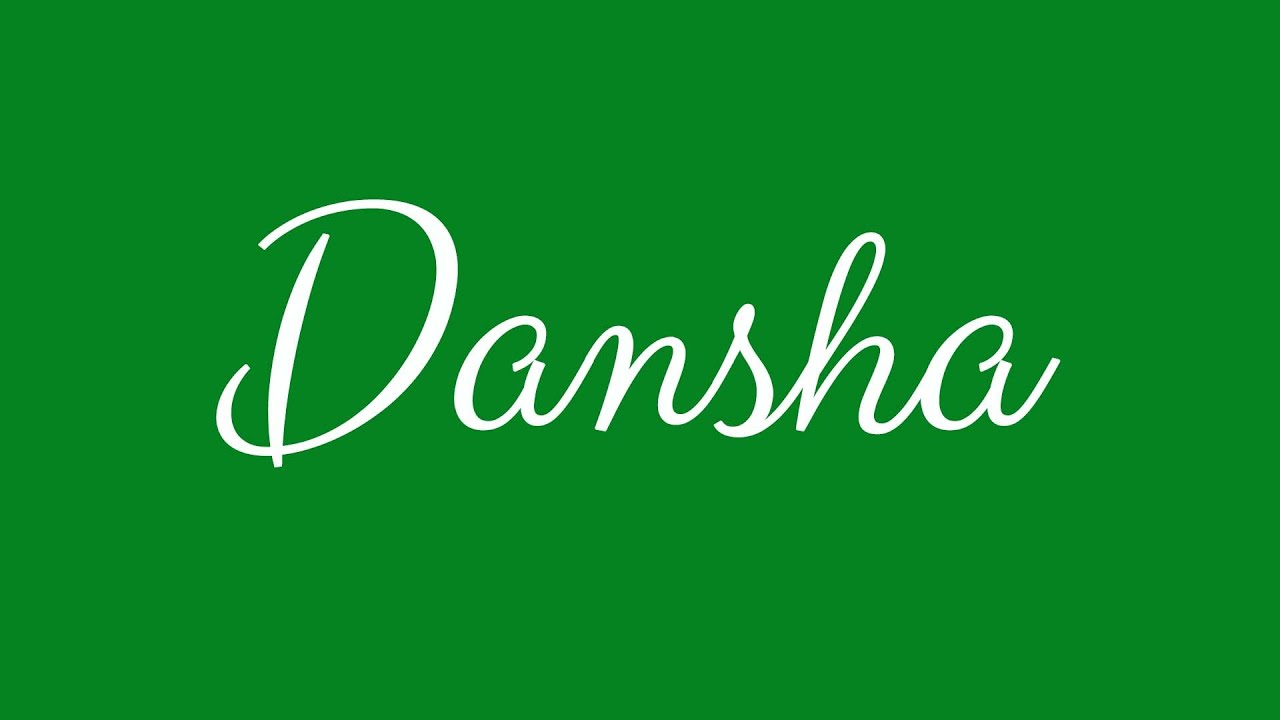 Dansha English Cursive Handwriting Tutorial - YouTube