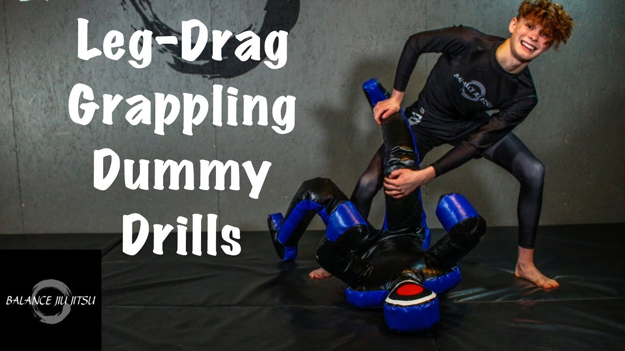 How to do Leg Drag Drills on a Grappling Dummy - YouTube