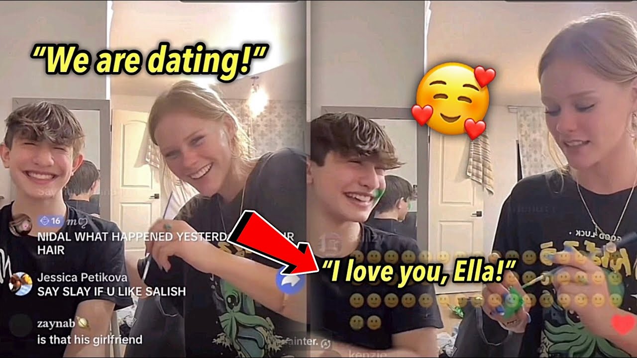 Nidal Wonder Reveals DATING Ella on Live! 🫣💘 - YouTube