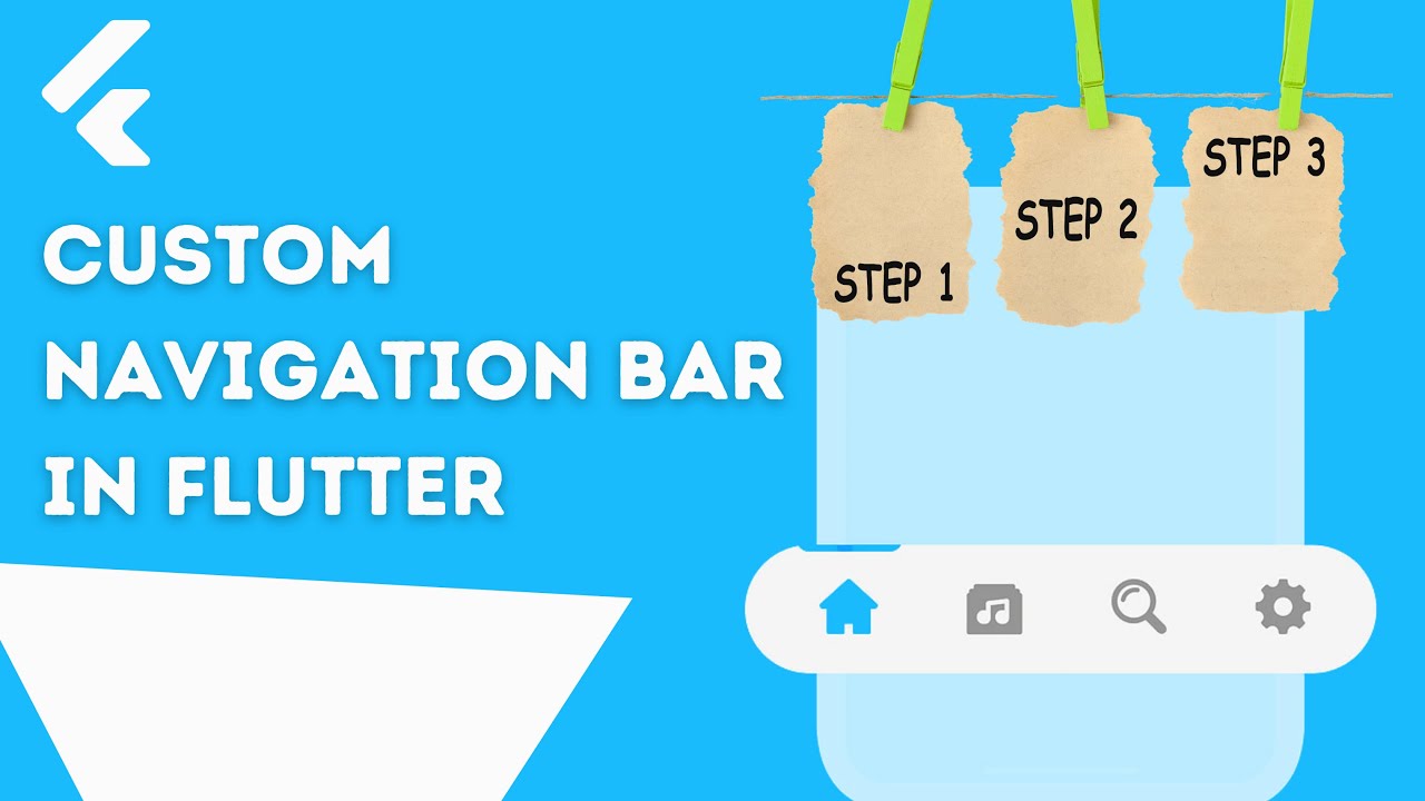 Custom Navigation Bar in flutter - YouTube