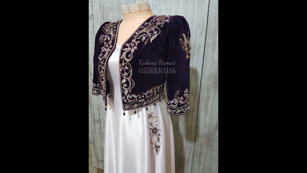 Robe soirée karakou traditionnel Algerien - YouTube