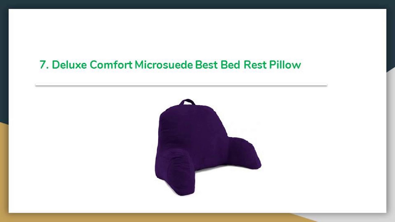 Top 10 Best Bed Rest Pillows in 2019 Review - YouTube