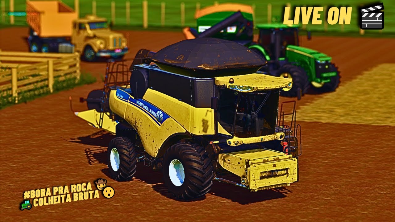 (🔴LIVE ON🎬🔴) JOGANDO FARMING SIMULATOR 19 #BORA PRA ROÇA 🤠🥜🌽🐴 - YouTube