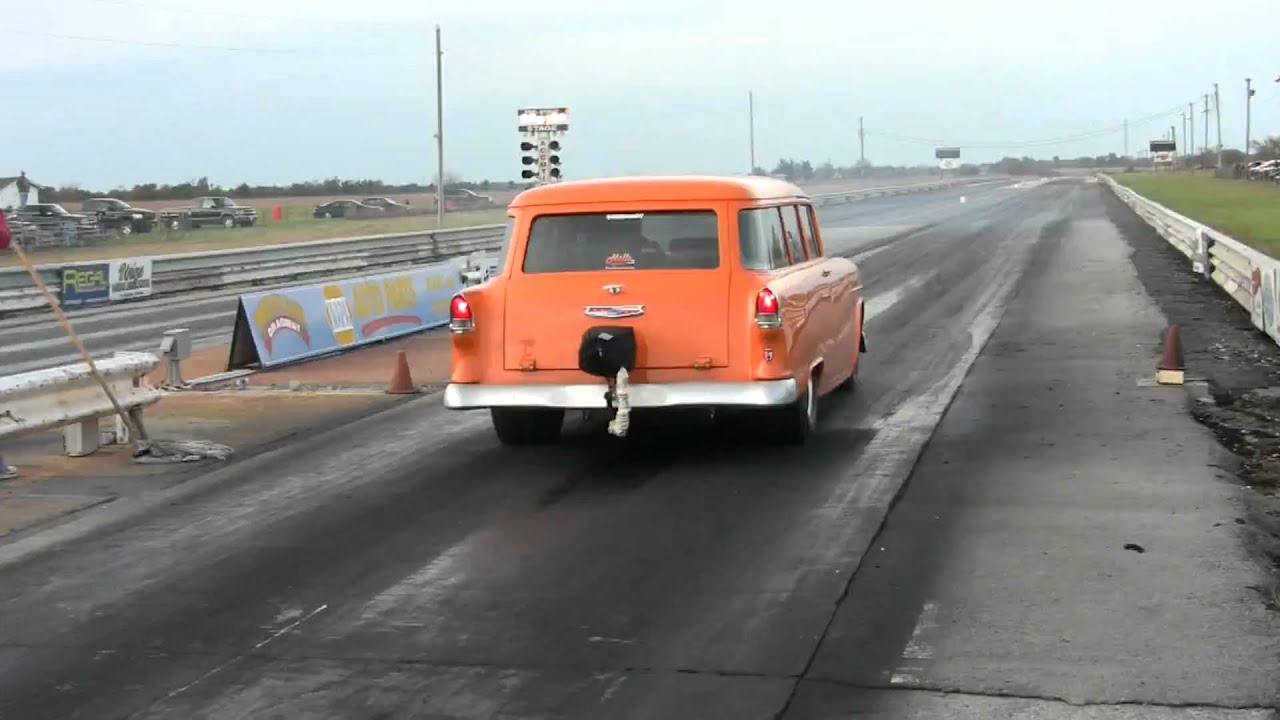 1955 Chevy Nomad Crashes at MOKAN 10-24-09 - YouTube