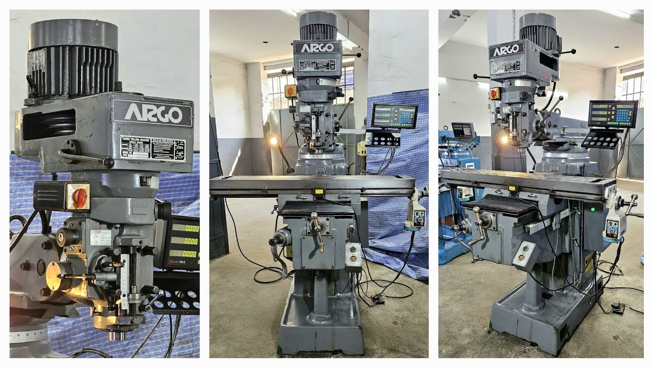 🔴 Used Heavy Duty Turret Milling Machine (M1TR) - " ARGO , Taiwan 🇹🇼 ...