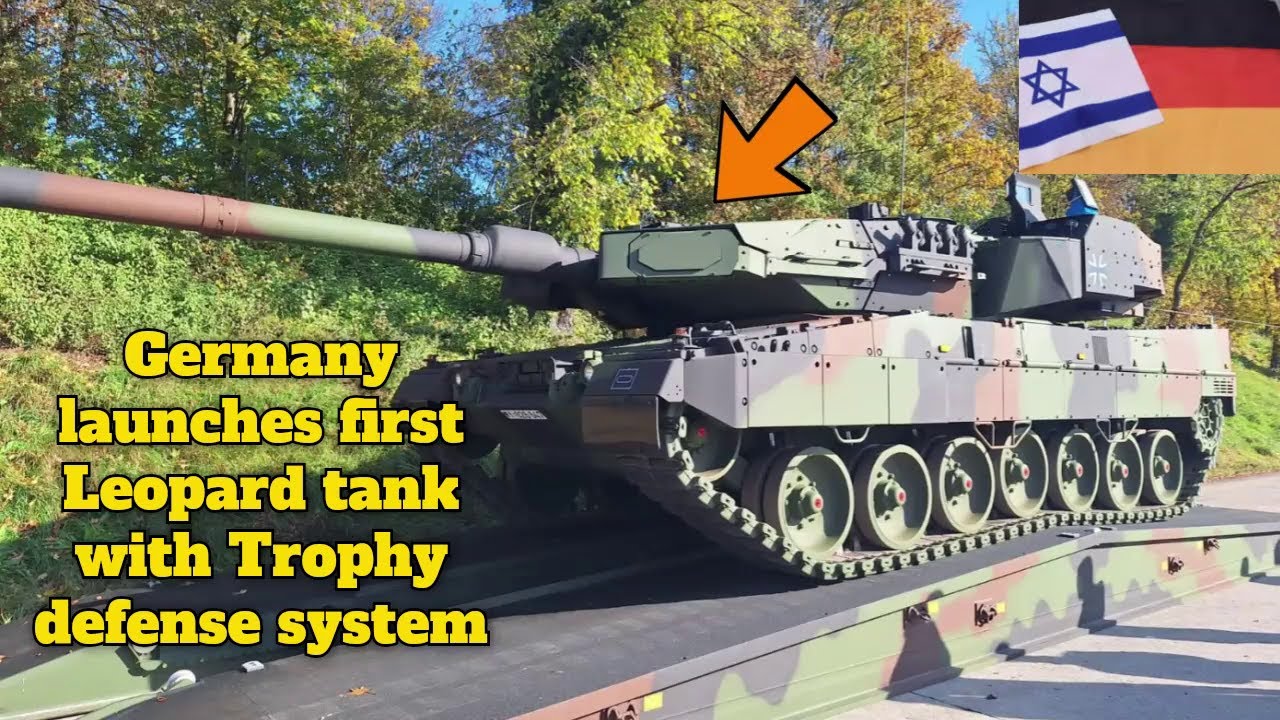 Germany launches first Leopard tank with Trophy defense system - YouTube