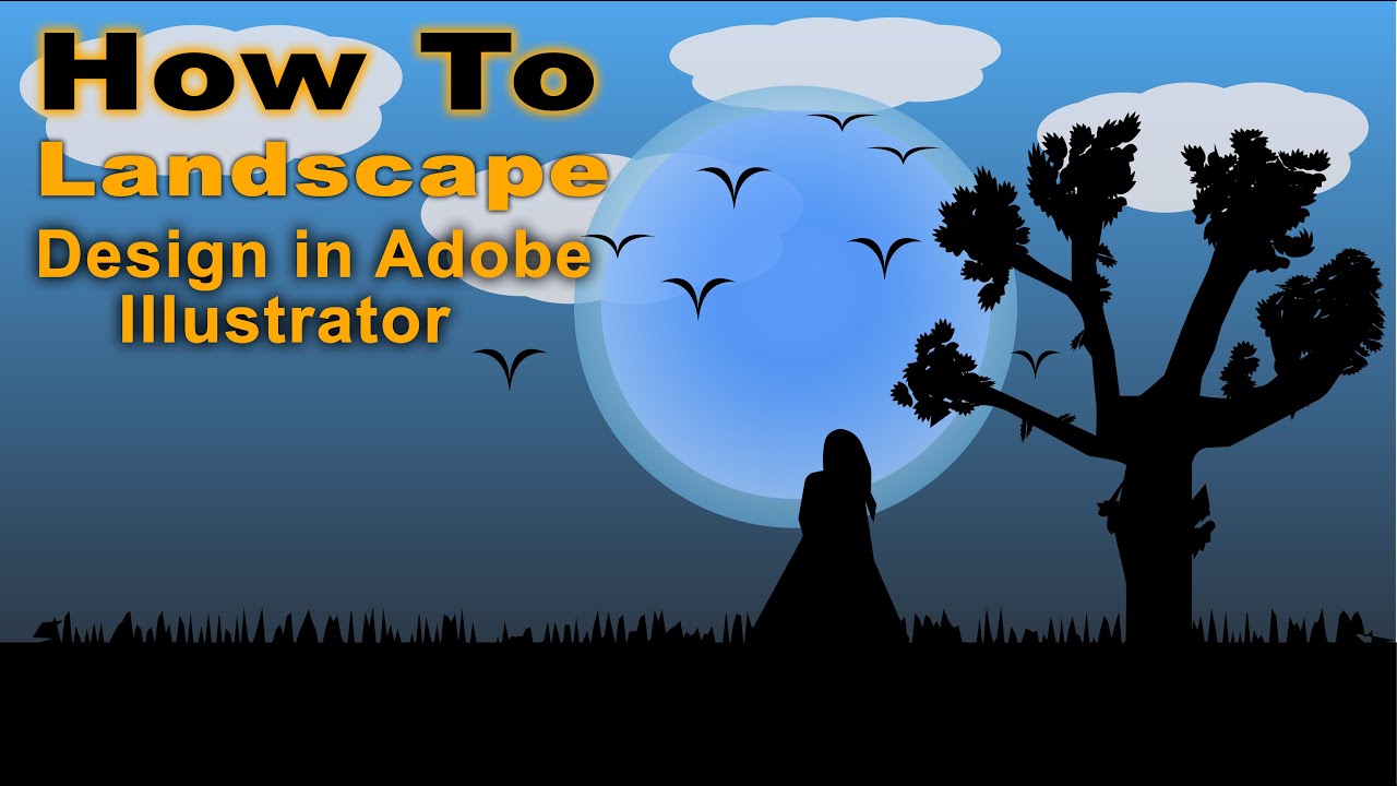How to landscape design with Adobe Illustrator ? - YouTube