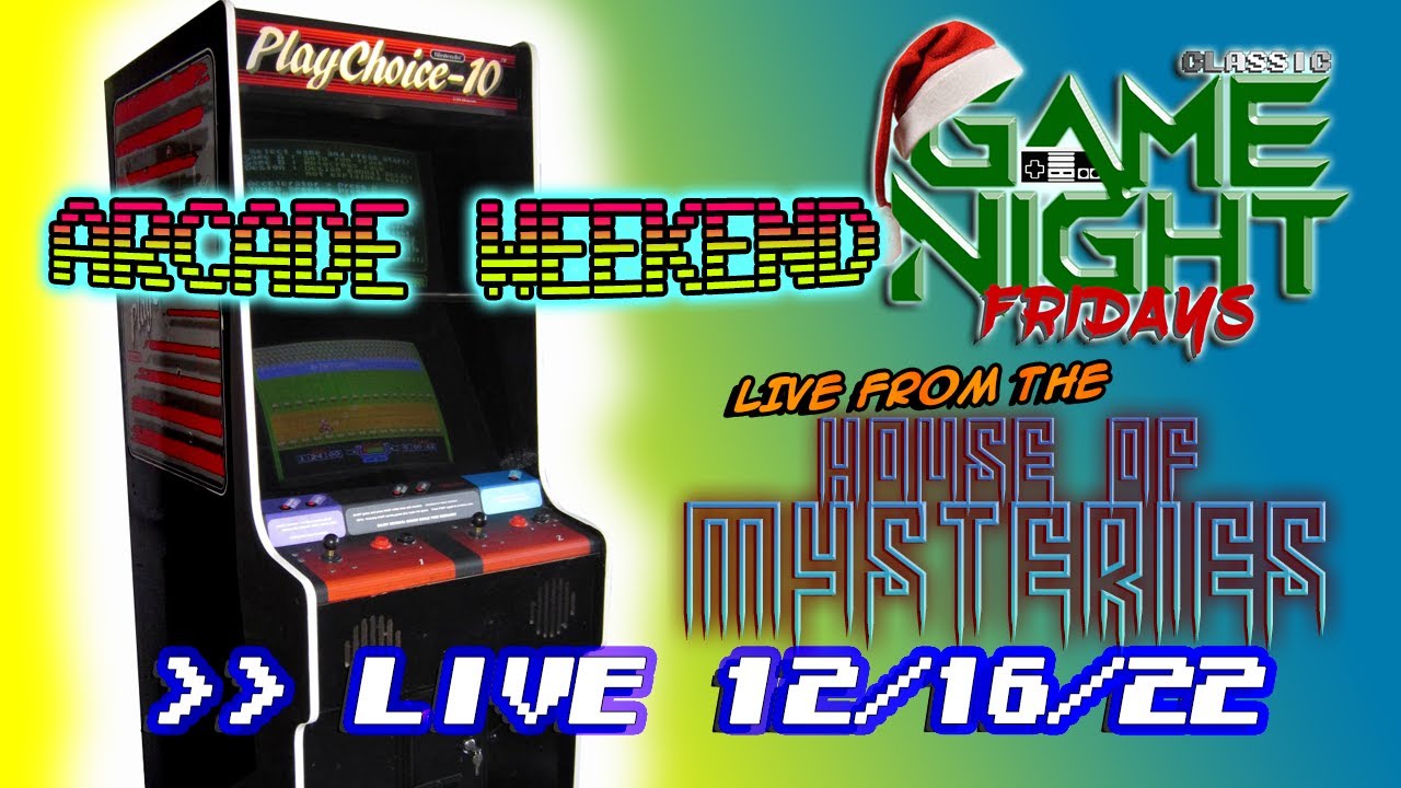 CGNF Live 12/16/22 - Arcade Weekend! Bosconian Cocktail Arcade Cabinet ...