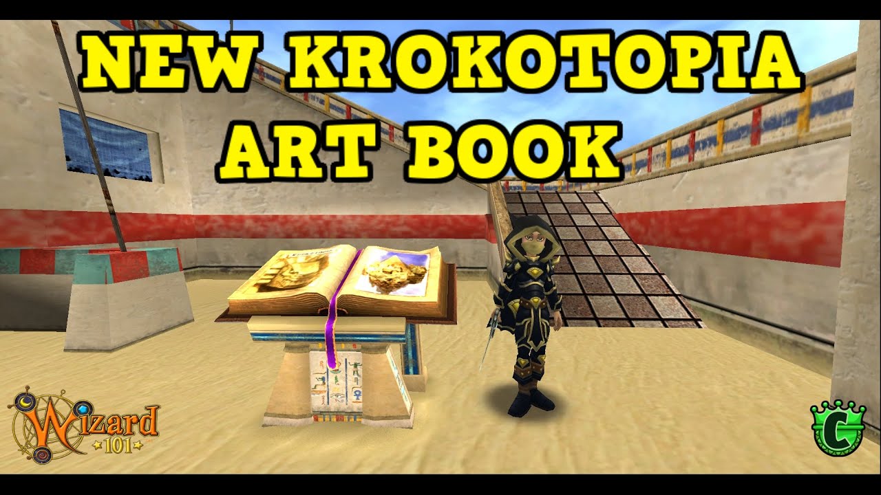 Wizard101 : NEW KROKOTOPIA ART BOOK - YouTube